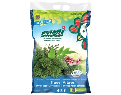 ACTI SOL TREES/SHRUBS/EVGNS FERTILIZER 8Kg 4-3-9 - Oxford Insta-Shade